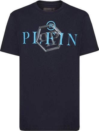 Philipp Plein Homme, Tops, Bleu, Taille: 2XL T-shirt &agrave; col rond