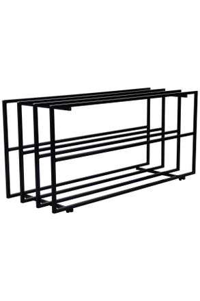 Xora Schuhregal, Schwarz, Metall, 92.5x43x31 cm, stehend, Garderobe, Schuhaufbewahrung, Schuhregale