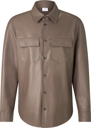 Bogner Leder-Overshirt Olli f&uuml;r Herren - Mud - 60