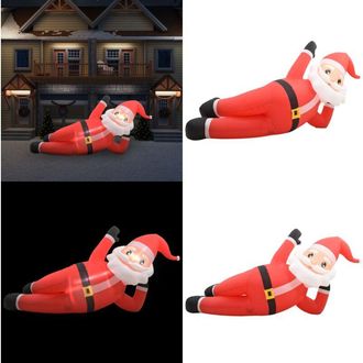 vidaXL Aufblasbarer Weihnachtsmann LED IP44 Rot 360 cm XXL - aufblasbarer Weihnachtsmann - Weihnachtsmann - Home & Living