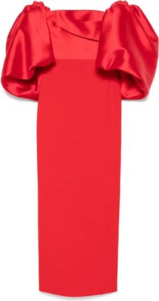 Solace London robe longue Floris - Rouge