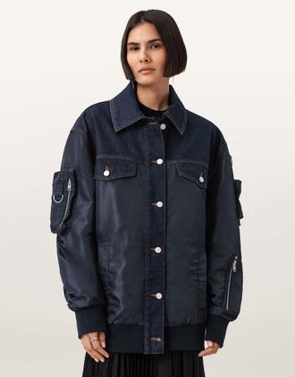 AllSaints Verity - Bomber - Bleu marine