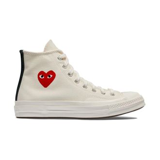 Comme Des Gar&ccedil;ons Homme, Chaussures, Blanc, Taille: 42 1/2 EU Baskets Hautes en Toile Blanche