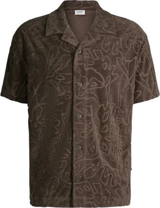 Joop Homme, Chemises, Brun, Taille: XL Terry Texture Shirt