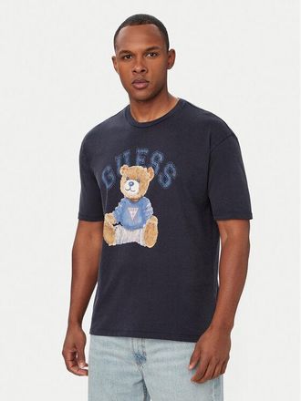 Guess T-Shirt 182885 Blau Classic Fit