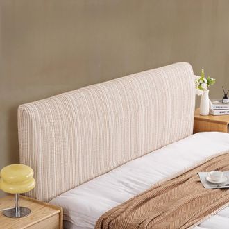Generic Kopfteil Bezug Staubschutzh&uuml;lle aus Baumwoll-Leinen-Mischgewebe f&uuml;r Queen King Size Betten, komplett Bettkopfteil Bezug Staubschutzh&uuml;lle f&uuml;r Schlafzim