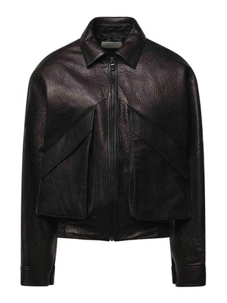 Magda Butrym Blouson En Cuir - Noir