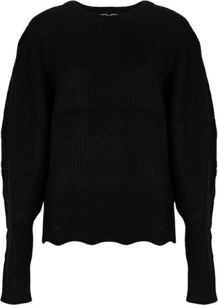 Silvian Heach Pull &agrave; col rond - Femme - Pulls - Noir - Taille: 36 FR
