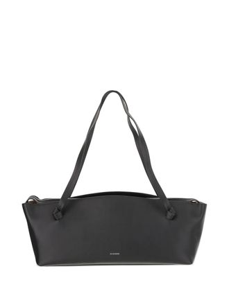Jil Sander sac porté épaule Big Joanna en cuir - Noir