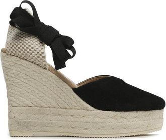 Manebì Espadrilles Heart-Shaped Wedge Espadrilles K 1.0 WH Schwarz