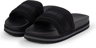 Fila Damen Morro Bay Zeppa Lounge Slipper wmn Slide Sandal, Black-Black, 40 EU