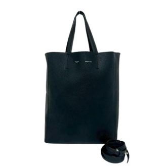 Celine Pre-owned Vertical Cabas Leather 2way bag - Femme - Pre-owned - Noir - Taille: ONE Size