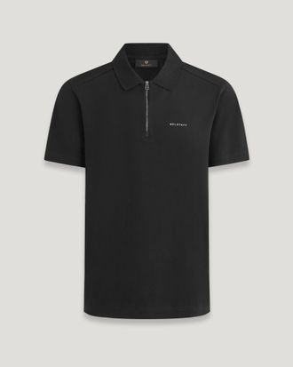 Belstaff Belstaff Polo Alloy pour homme Jersey de coton NOIR Taille 2XL