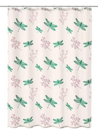 Kleine Wolke Scarlett Duschvorhang, 100% Polyester, Smaragd, 180x200 cm
