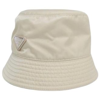 Prada Chapeau seau Pre-owned - Homme - Pre-owned - Beige - Taille: ONE Size