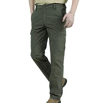 Generico Pantalon cargo pour homme confortable de travail baggy pantalon surv&ecirc;tement &eacute;l&eacute;gant large sport pantalon de marche multi-poches d&eacute;t&eacute; pantalon poches c