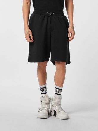 Philipp Plein Short de sport en jersey avec cordon de serrage et logo
