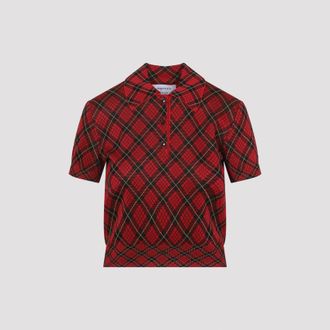 Alexander McQueen Polo Alexander McQueen &agrave; micro-carreaux