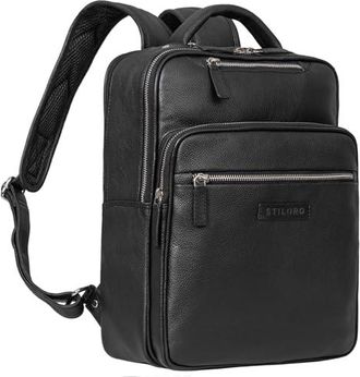 STILORD Kaya Premium Sac &agrave; Dos Cuir Femme &Eacute;l&eacute;gant - Comme Sacs pour Ordinateur Portable14 Pouces en Cuir V&eacute;ritable de Taille Moyenne pour le Travail et les Lo