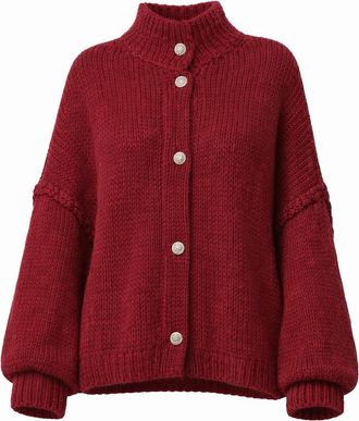 Worldclassca Oversizestrickjacke Strickjacke mit Knopf
