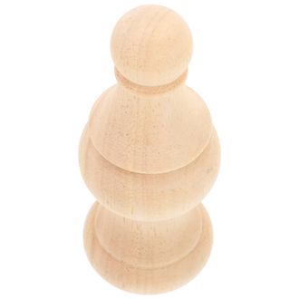 Cabilock Unlackierte Holz endst&uuml;cke f&uuml;r DIY Dekoration Runde Holzs&auml;ulenaufs&auml;tze aus Massivem Holz Vielseitige Holzpfosten Verzierungen f&uuml;r Bettpfosten Gardinen