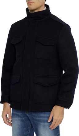 MC2 Saint Barth Veste en laine Ranger - Homme - Pulls - Bleu - Taille: S