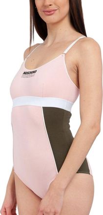 Moschino Logo-Embroidered Cotton Bodysuit - Multicolor