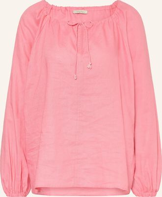 Lilienfels Lilienfels Blusenshirt Mit Leinen pink