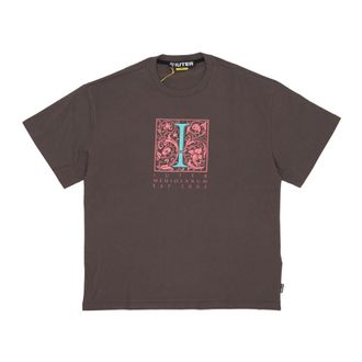 Iuter Mailand Tee Braun Rundhalsausschnitt Kurzarm Regular Fit - - Tops - Herren - Braun - XS
