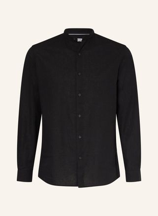 Paul Paul Hemd Comfort Fit Mit Stehkragen schwarz