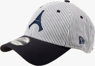 New Era Casquette Tour Eiffel &agrave; rayures en coton