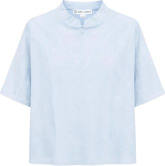 Jane Lushka Damen, Blusen & Hemden, Blau, 2XLGr&ouml;&szlig;e