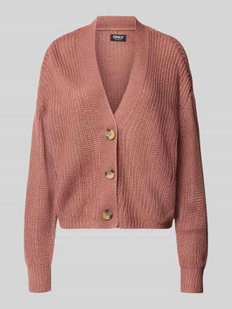Only Boxy Fit Strickjacke mit V-Ausschnitt Modell CAROL