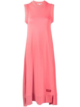 Stella McCartney robe-d&eacute;bardeur &agrave; patch logo - Rose