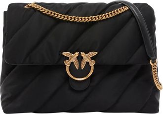 Pinko Pinko, Femme, Sacs, Noir, Taille: ONE Size Maxi Extra Love Bag Puff en nylon matelass&eacute;