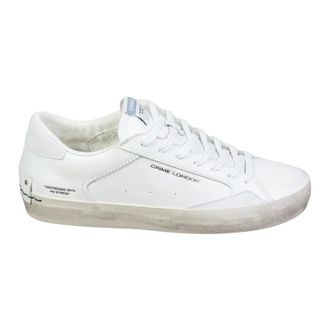 Crime London Homme, Chaussures, Blanc, Taille: 40 EU Distressed Baskets