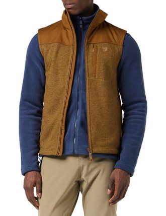 Fjällräven Mens Buck Fleece M Sports Vest, Chestnut, XXL, 81727