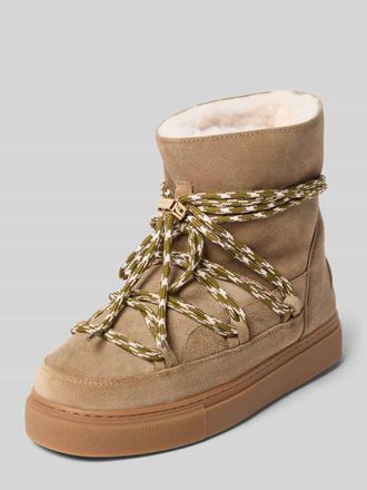 INUIKII Boots aus Leder-Mix mit Logo-Detail