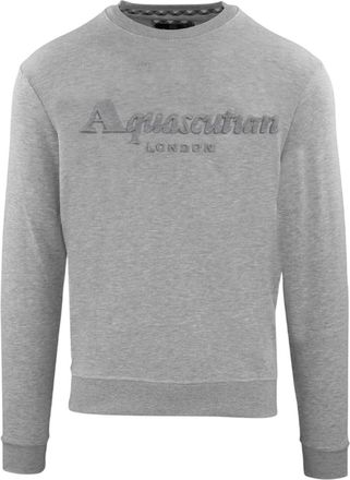 Aquascutum Sweatshirt f&uuml;r Herren, Rundhalsausschnitt, Lang&auml;rmlig (Grau)