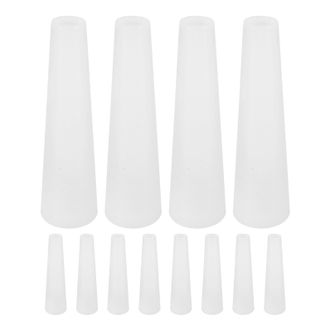 Holibanna SHERCHPRY 12 St&uuml;ck Kunststoff Garnspulen Konisch Wei&szlig; Leere Stickgarnspulen f&uuml;r Stricken Weben und Basteln Pr&auml;ziser Garnaufwickler mit Stabilem Kunsts