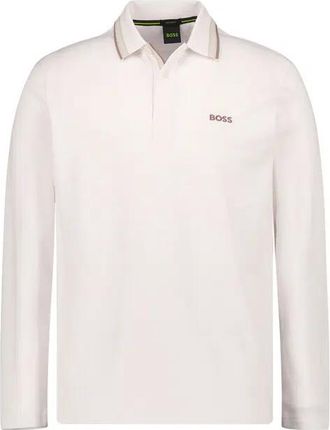 HUGO BOSS Herren Polo-Shirts wei&szlig; Baumwoll-Piqu&eacute;