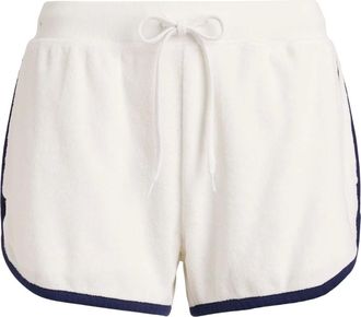 Ralph Lauren Femme, Shorts, Blanc, Taille: 40 FR Lightweight Cotton Terry Knit Shorts