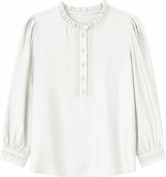 2-Biz Femme, Blouses et Chemises, Blanc, Taille: 46 FR Blouses