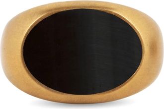 Dries Van Noten Homme, Accessoires, Jaune, Taille: L Stone Signet Ring