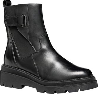 Geox Femme D Felleny Bottines à la Cheville, Noir, 38.5 EU