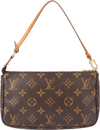 Louis Vuitton Crossbody Bags - Louis Vuitton Canvas Monogram Pochette Accessoire - Gr. unisize - in Braun - f&uuml;r Damen