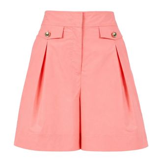 Twinset Femme, Shorts, Rose, Taille: 40 FR Short structur&eacute; taille haute