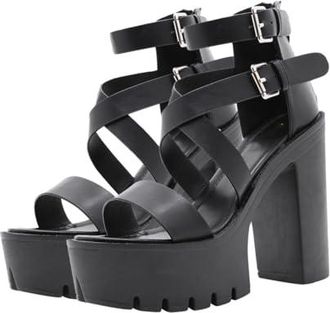 Vosarea Sandales Rome Femme à Talons avec Boucle Confortable et Style Chic pour