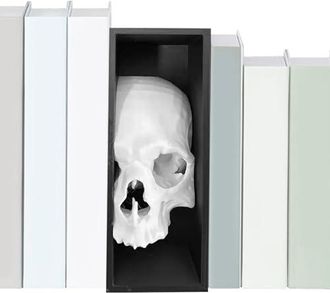 Generic Serre-Livres en ABS - Design Gothique Effrayant - Idéal pour Salon, Chambre à Coucher, Appartement, Table dentrée et Armoire à vin - 18 x 6,5 x 6,8 cm