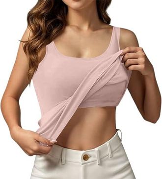Generic D&eacute;bardeur Femme Maillot De Corps T-Shirt Crop Sexy &agrave; Manches Courtes pour Femmes en Couleurs Unies Parfait pour &ecirc;tre associ&eacute; &agrave; des Jeans Taille Haute 